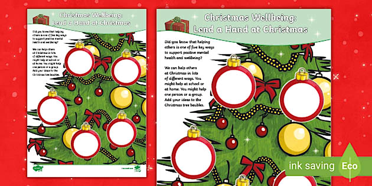 Christmas Wellbeing: Lend a Hand at Christmas Activity