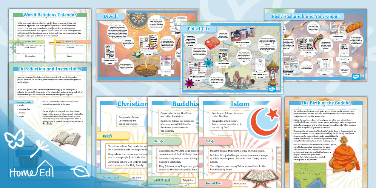 World Religions: Celebrations Pack (teacher made) - Twinkl