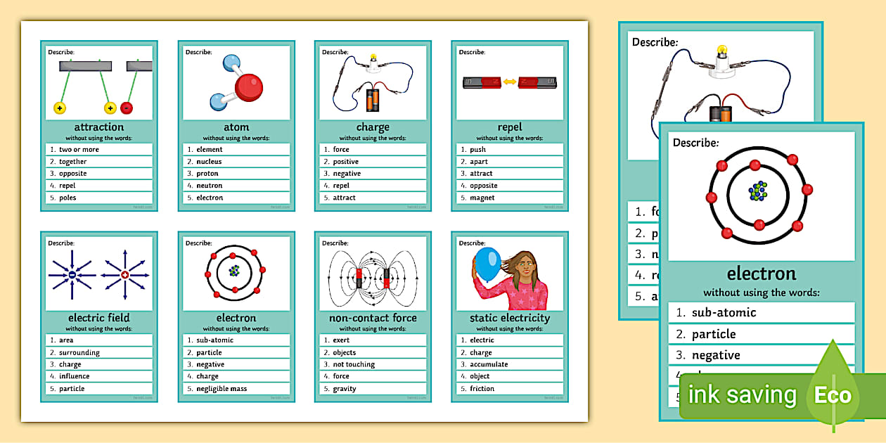 Editable Static Electricity Can You Guess? Cards - Twinkl