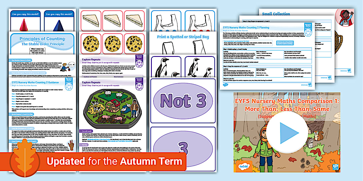 EYFS Nursery Supporting White Rose Maths Taster Pack