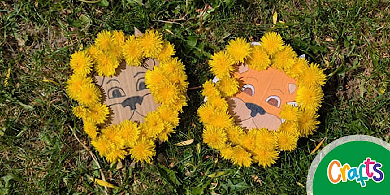 Dande-Lion Threading Craft (teacher made) - Twinkl