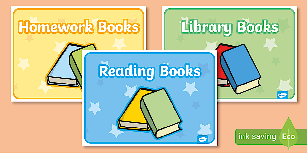 👉 Various Books Display Signs (teacher made) - Twinkl