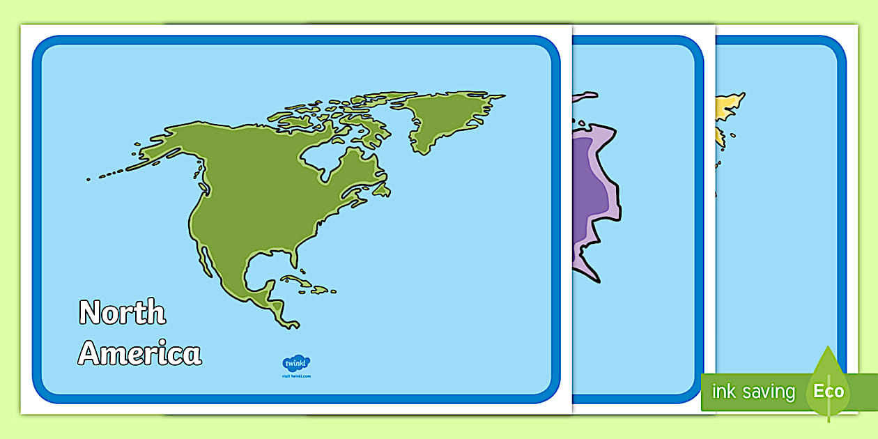Blank Continents Maps for Kids | Printable Resources
