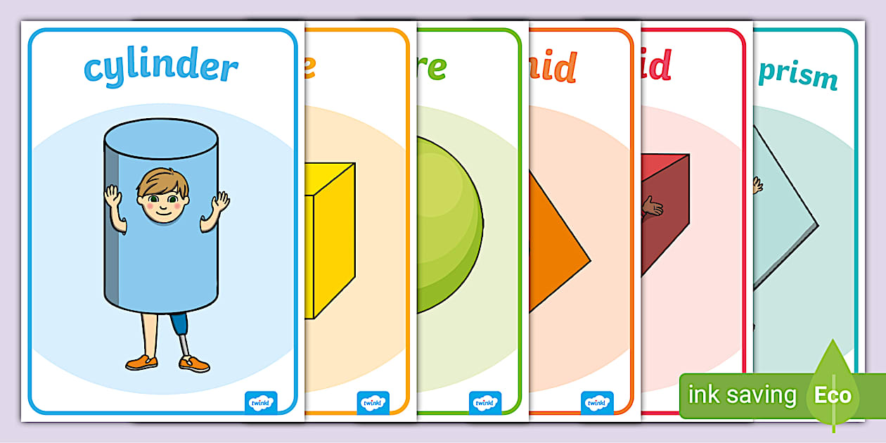 Meet the 3D Shapes Display Posters - Twinkl