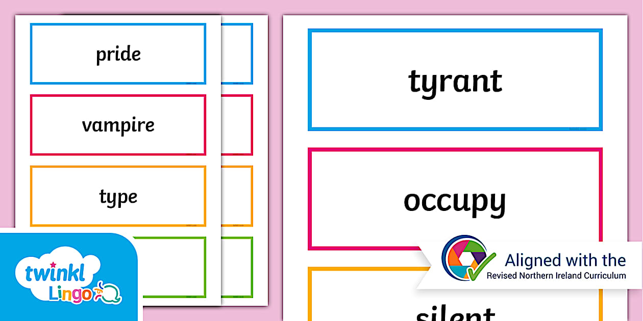 Linguistic Phonics Stage 5/6 Phase 4c 'igh' Sound Word Cards