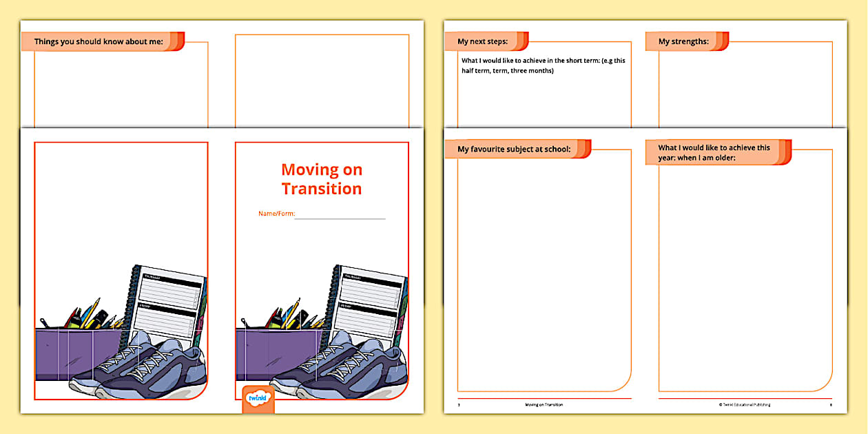 Older Learners: Moving On Transition Booklet (Teacher-Made)