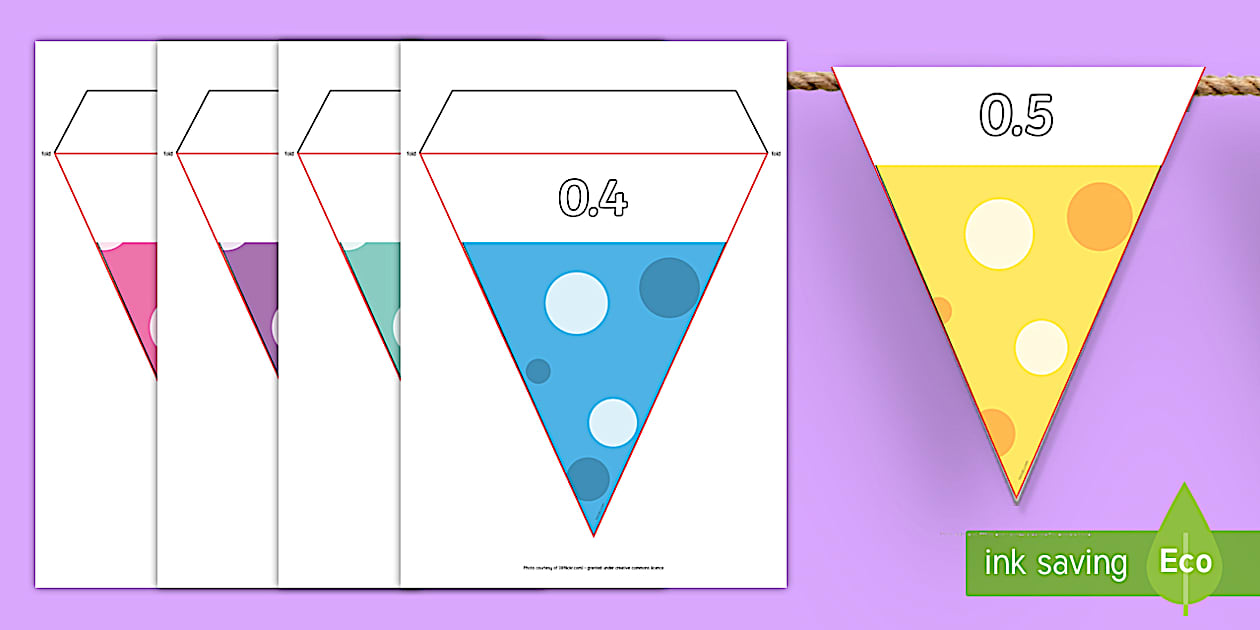 Decimal Display Bunting - 3 Times Table Bunting - Twinkl
