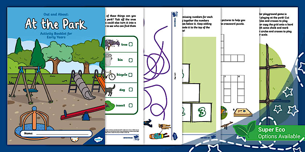 Out and About: Park-Themed Activity Booklet for Early Years