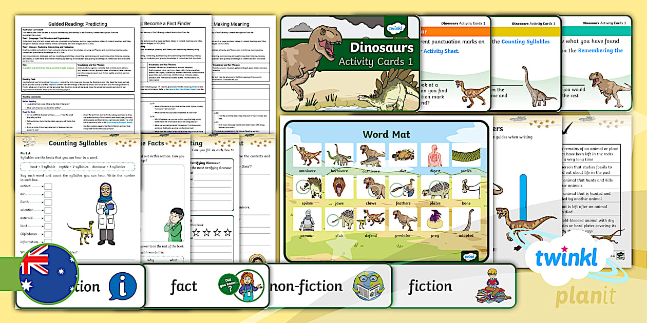 Year 1 Non-Fiction: Dinosaurs Unit Pack (teacher made)