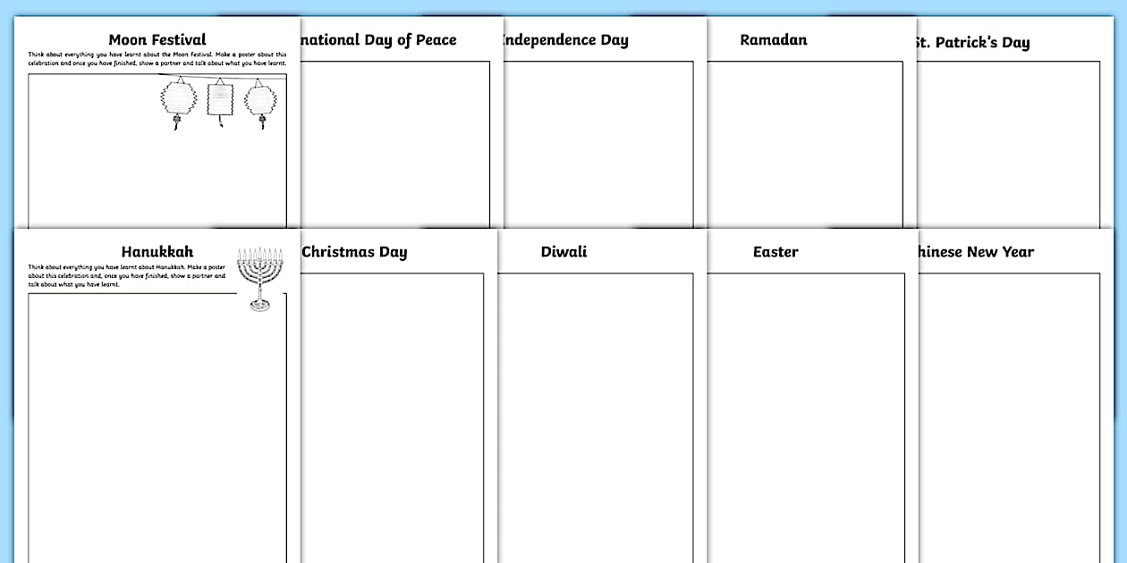 Celebrations Activity | Festivals | International | Twinkl