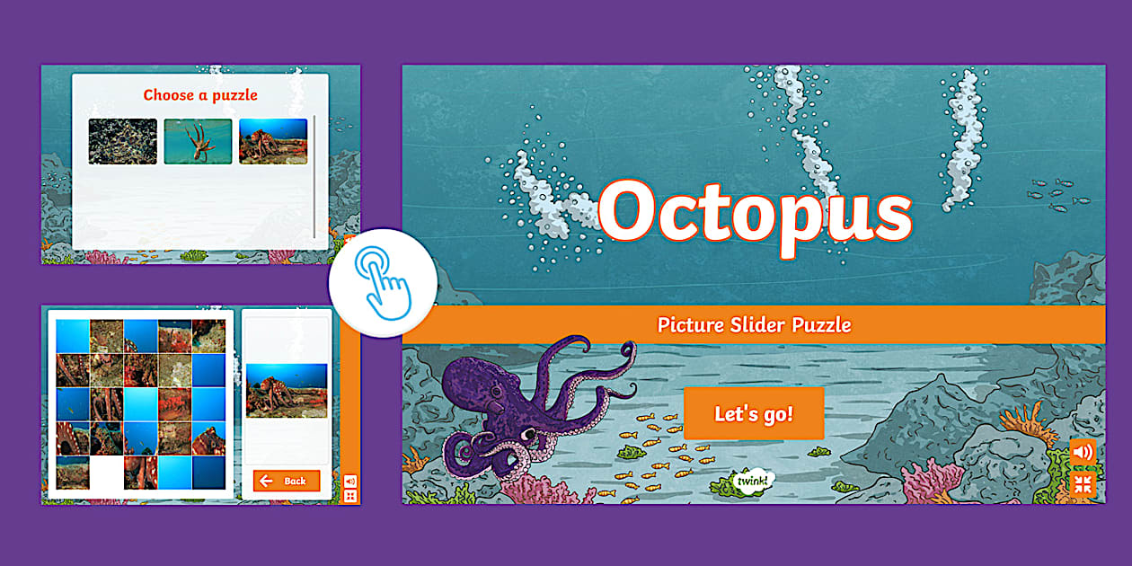 Octopus Slider Puzzle (Teacher-Made) - Twinkl