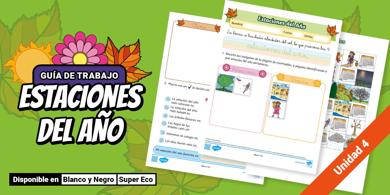 Guía | trabajo | Comparar | Estaciones | Año