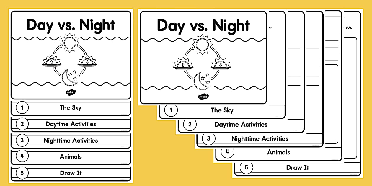 Day vs. Night Flipbook for K-2nd Grade (profesor hizo)