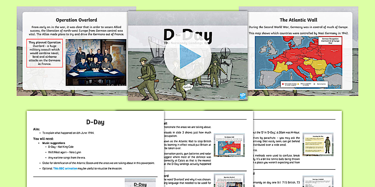 D-Day Assembly Pack (teacher made) - Twinkl