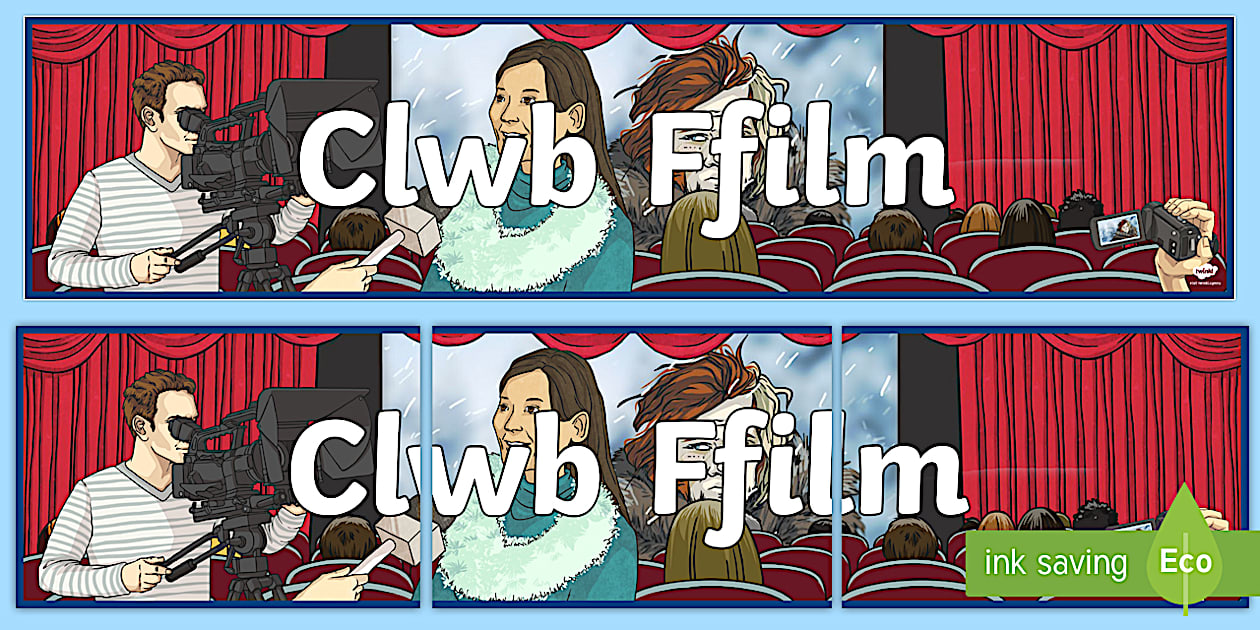 Baner Clwb Ffilm (teacher made) - Twinkl