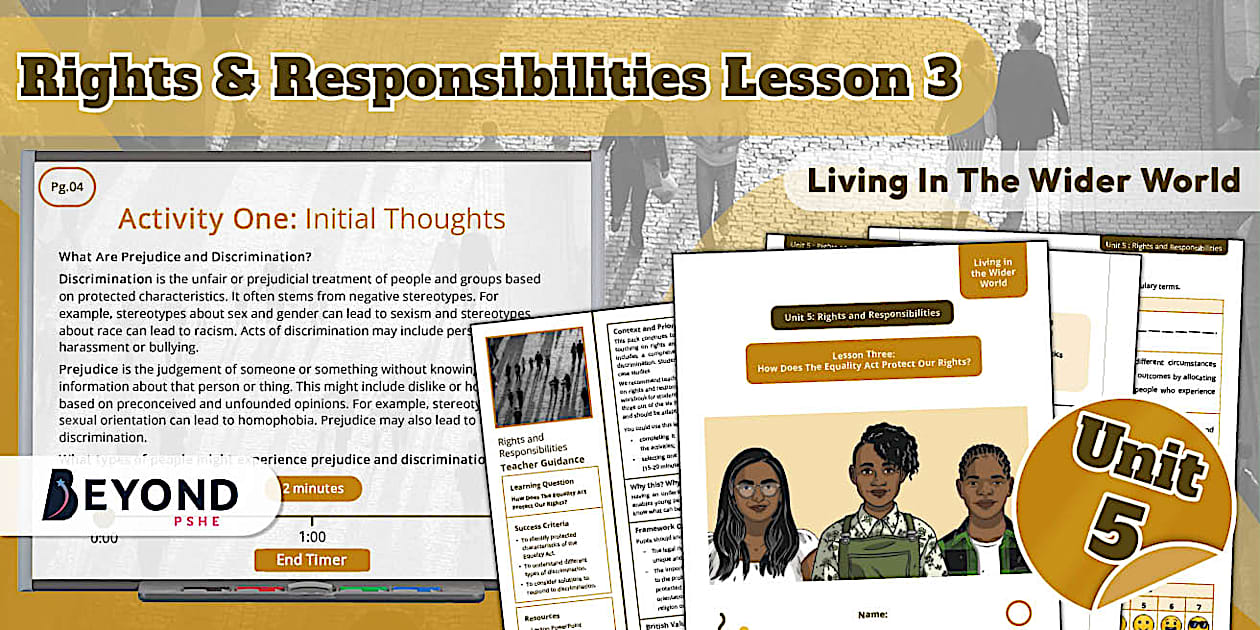 Rights & Responsibilities: Equality Act Activity Pack