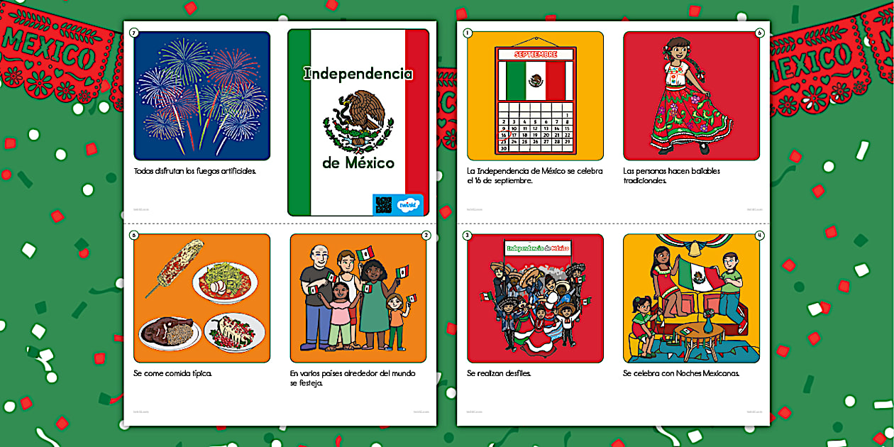Independencia de México - lectores principiantes - Twinkl