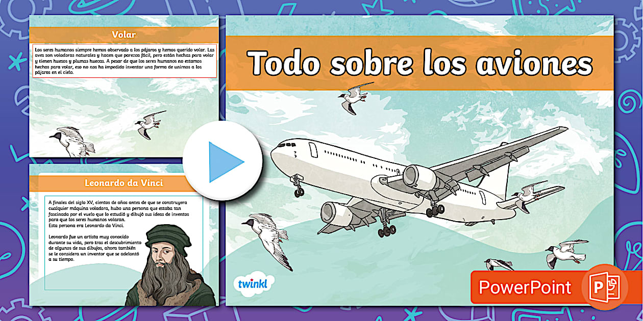 Presentación: Todo sobre los aviones (teacher made)