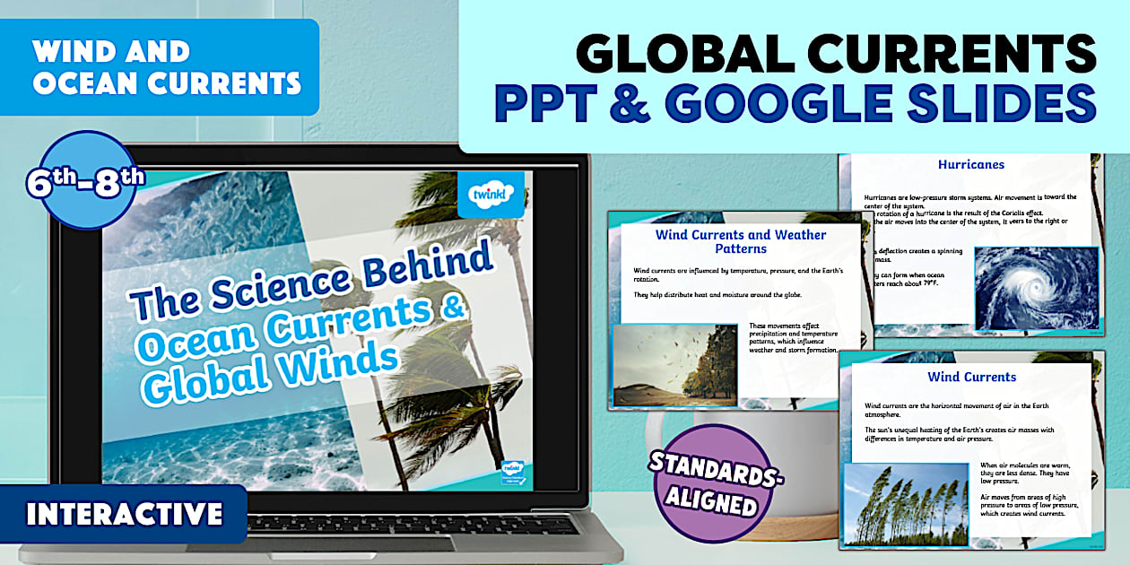 Ocean Currents and Global Winds PowerPoint & Google Slides