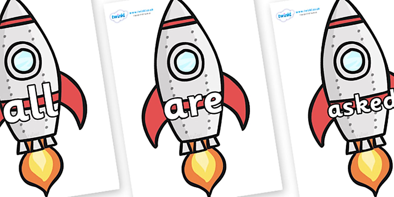Tricky Words on Rockets (Plain)