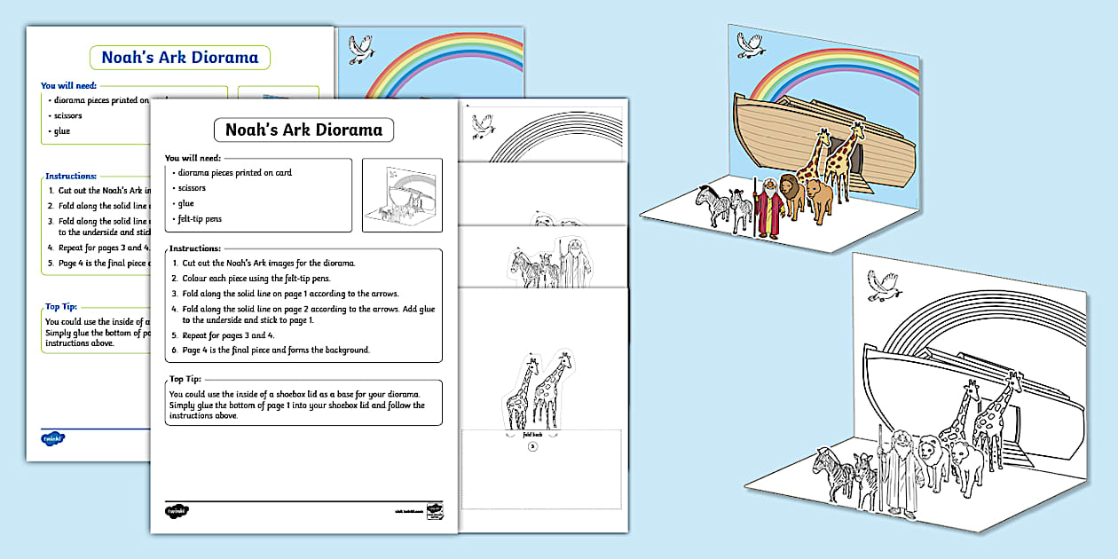 Noah's Ark Diorama (teacher made) - Twinkl