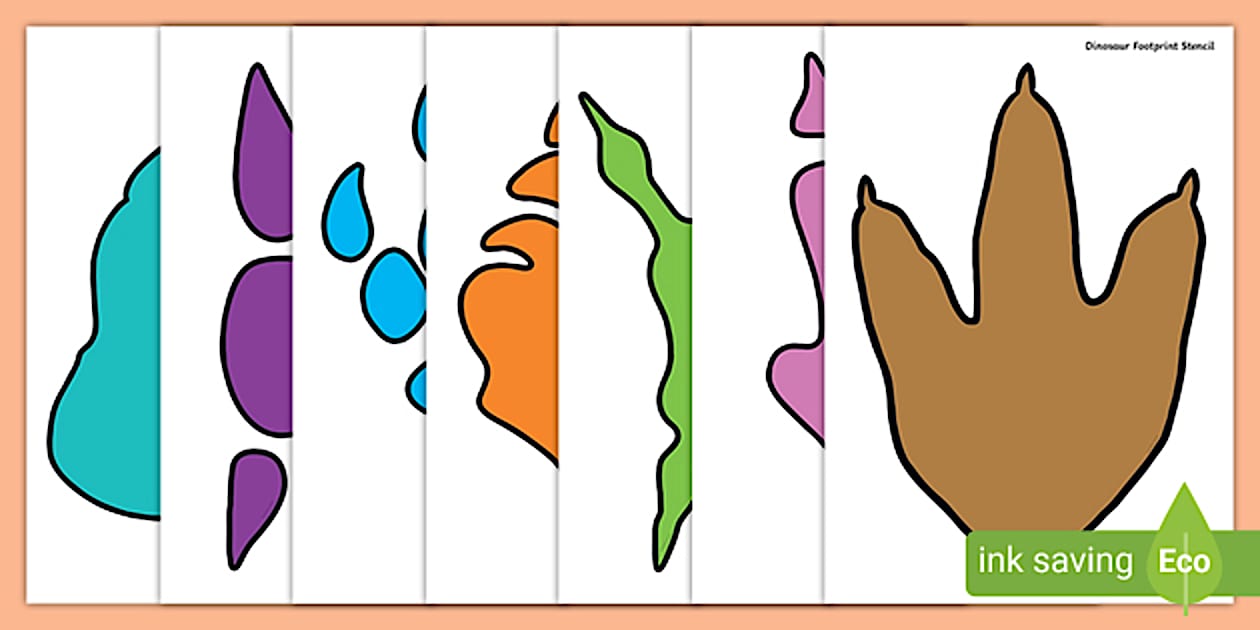 Dinosaur Footprint Printable | Dinosaur Day | Twinkl USA