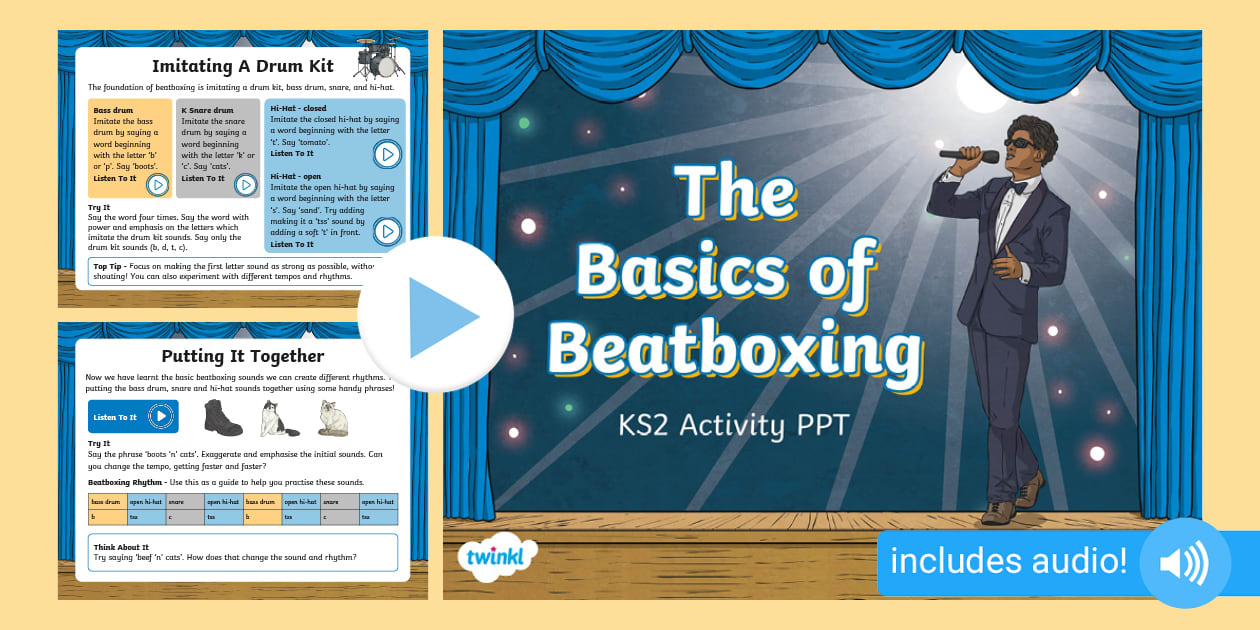 👉 The Basics of Beatboxing PPT Activity - Twinkl