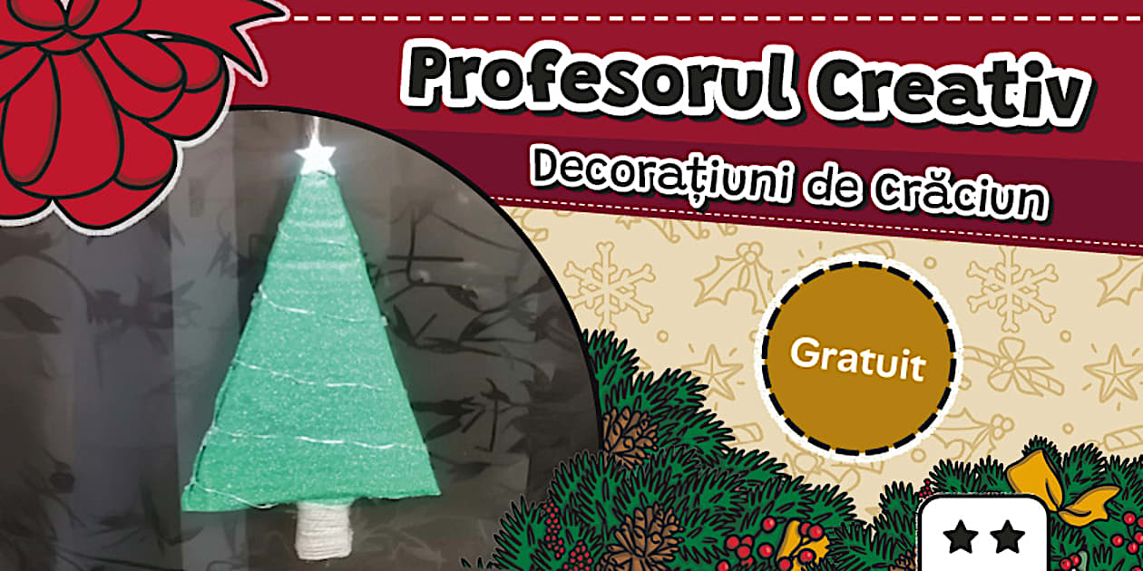 Glob în formă de brăduț – Profesorul creativ Decorațiuni