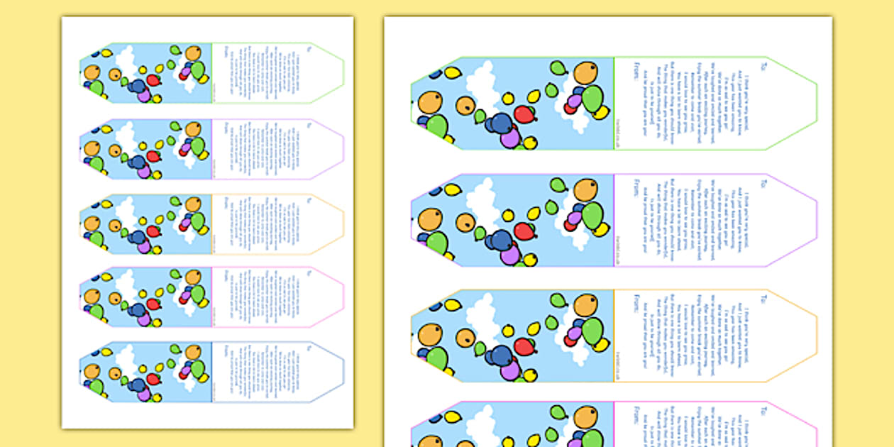 Editable End of Year Poem Gift Tags - Twinkl