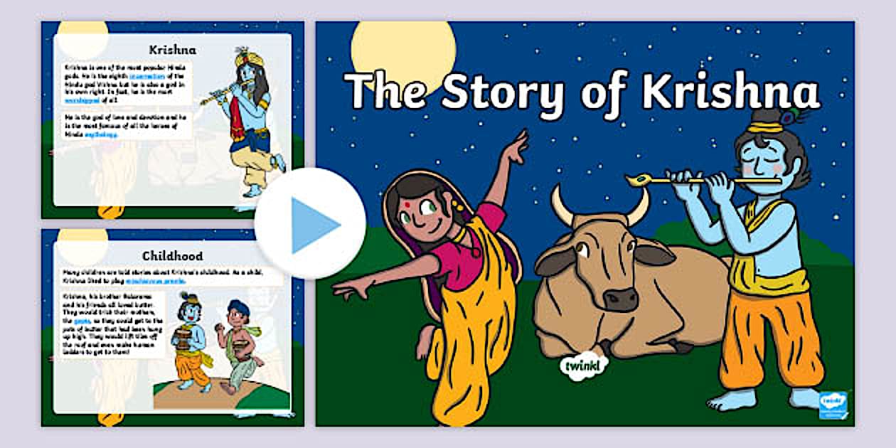 KS1 The Story of Krishna PPT - Hinduism (teacher made)