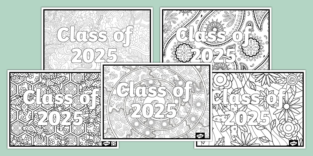 Class of 2023 Mindfulness Colouring (teacher made) - Twinkl