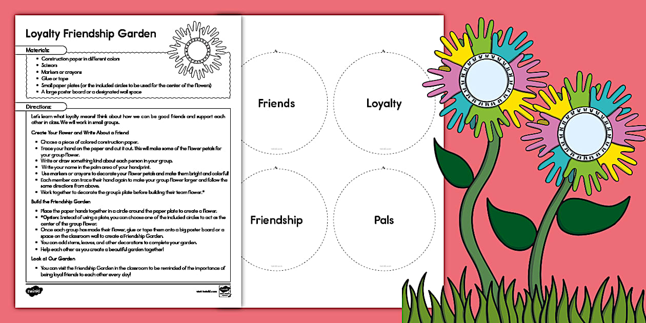 Loyalty Friendship Garden Craft for Kids | Twinkl USA
