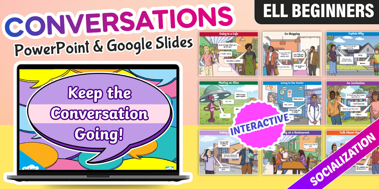 Keep the Conversation Going PowerPoint & Google Slides
