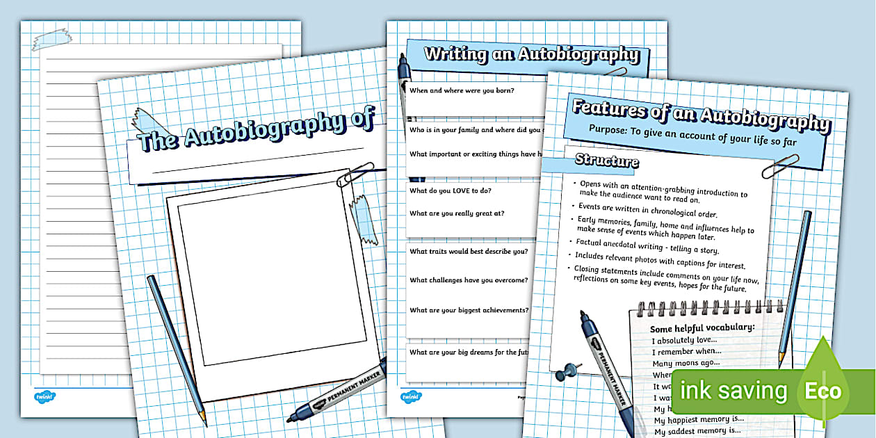 My Self in English Activity | Autobiography Writing Year 5-6