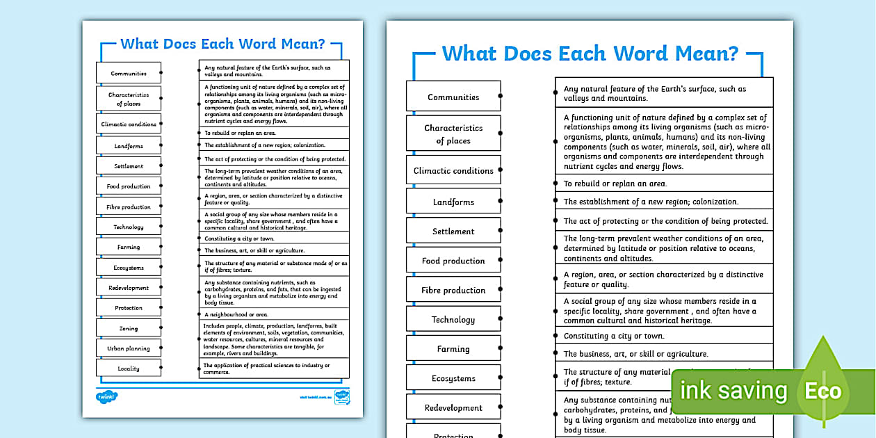 Vocabulary Match Up Activity (teacher made) - Twinkl