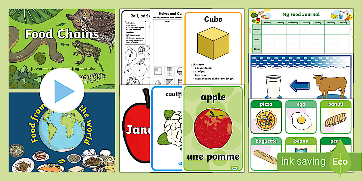 Food KS1 Lesson Plan Ideas and Resource Pack (teacher made)