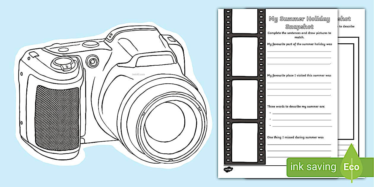 Holiday Snapshot Activity - Twinkl - KS1 - Writing - Twinkl