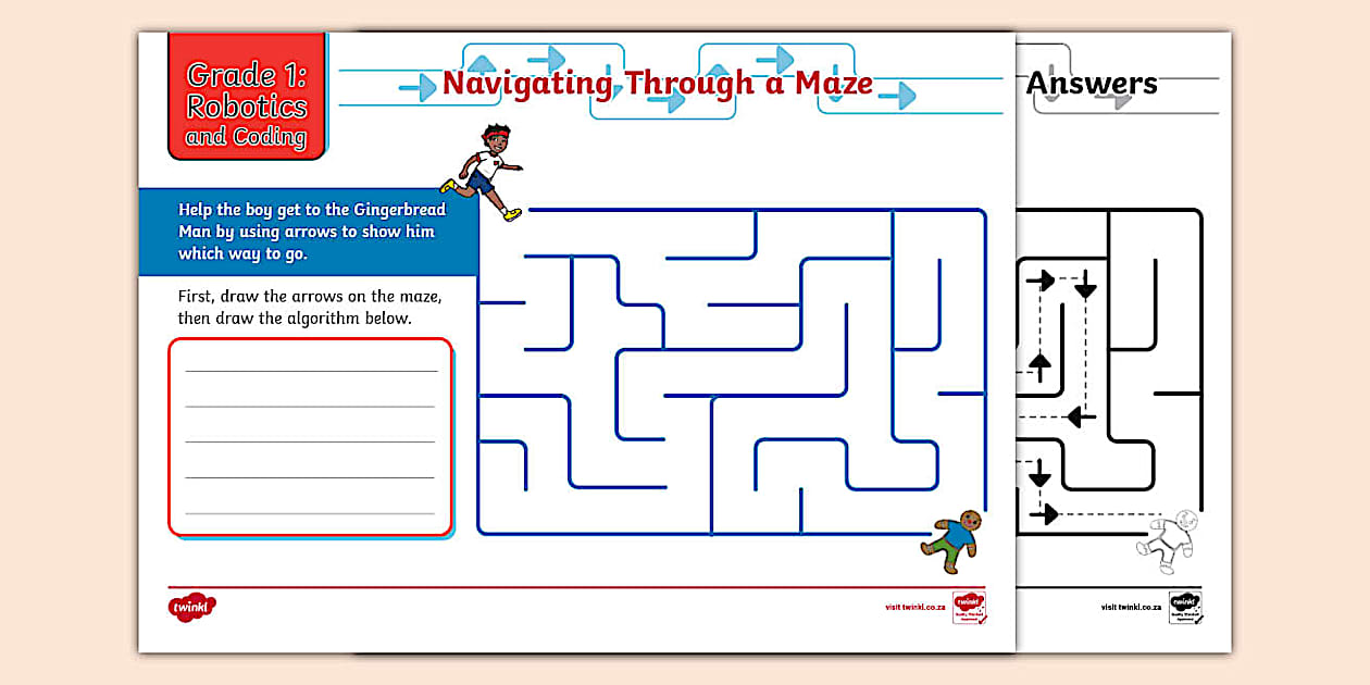 Grade 1 Robotics and Coding Navigating through a Maze