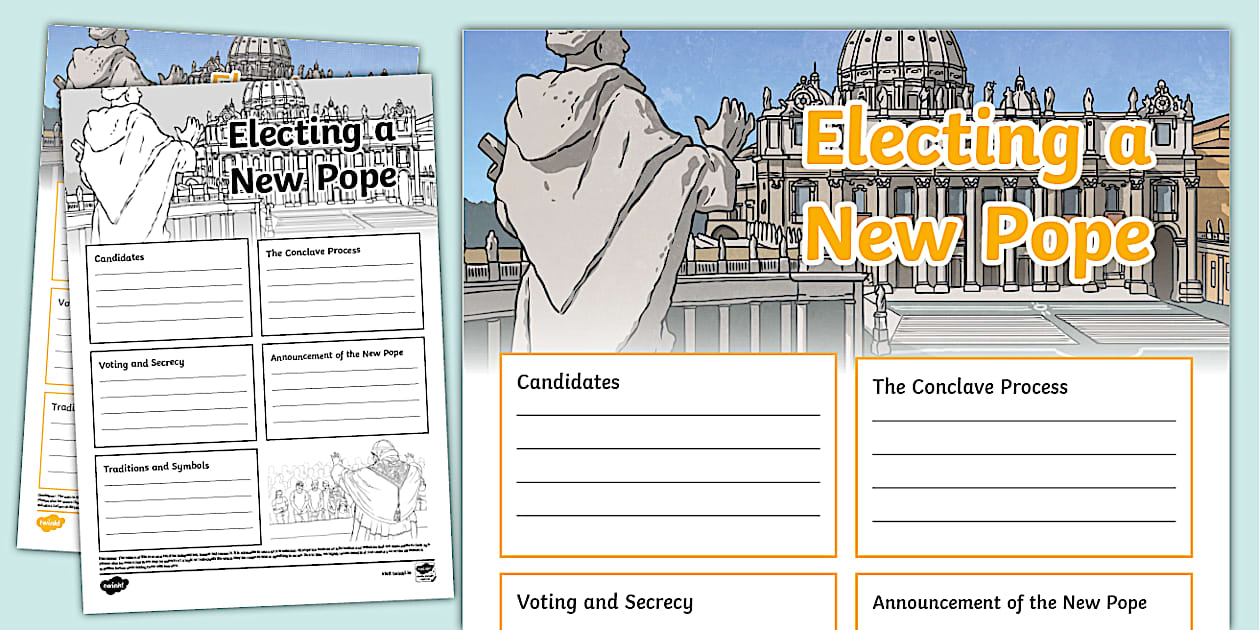 Electing a New Pope Fact File Template - Twinkl