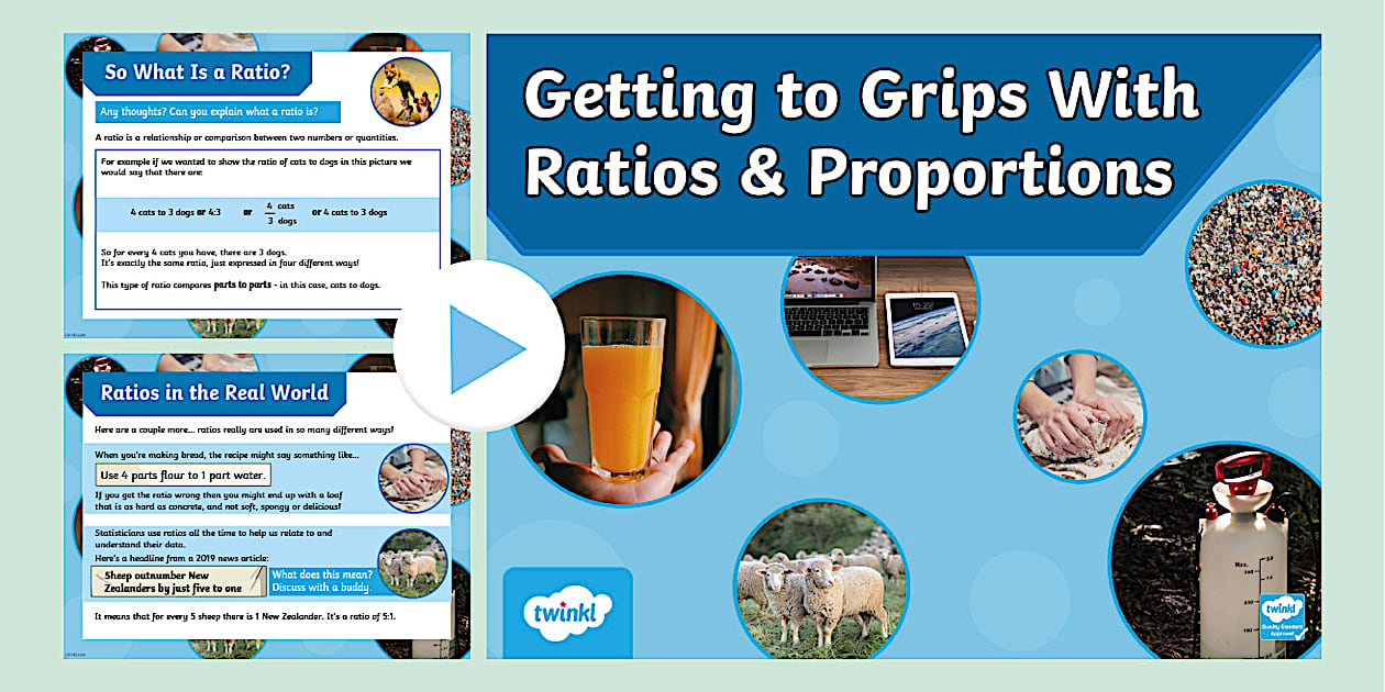Getting to Grips with Ratios & Proportion Powerpoint (Stage 7 & 8)