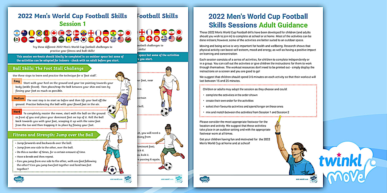 Football Workout Sheets - Euro 2020 (Summer 2021) - Twinkl
