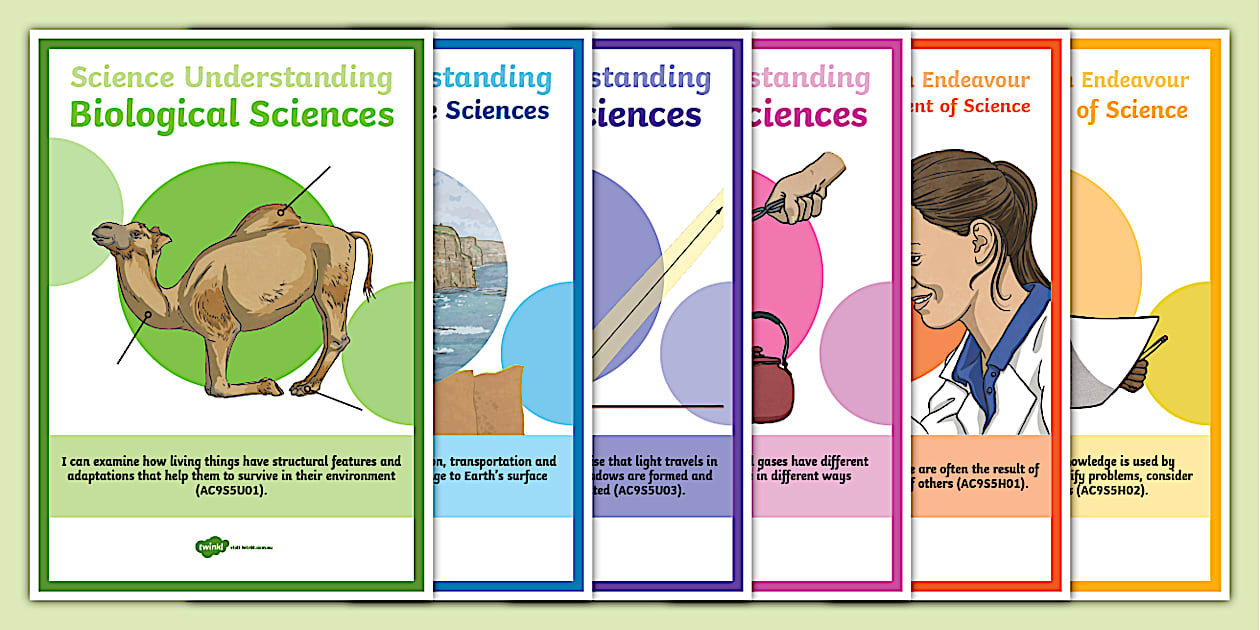 Australia Year 5 Science Targets Display Posters - Twinkl