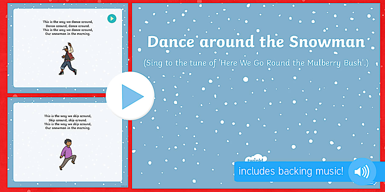 Dance Around the Snowman Song PowerPoint (teacher made)