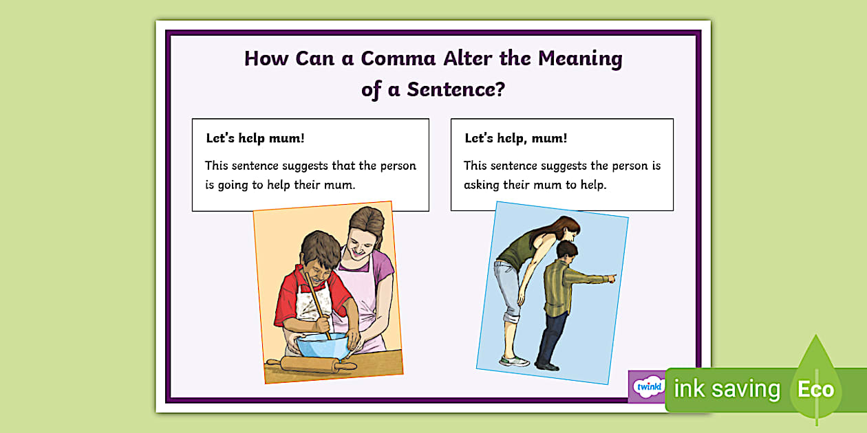 How Can a Comma Alter the Meaning of a Sentence? Poster