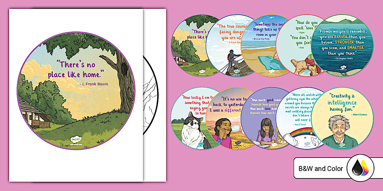 Book Quote Cutouts (teacher made) - Twinkl