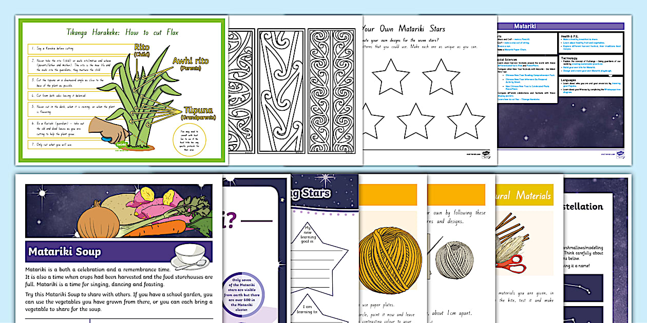 Matariki Activities for students - Year 4-6 activities