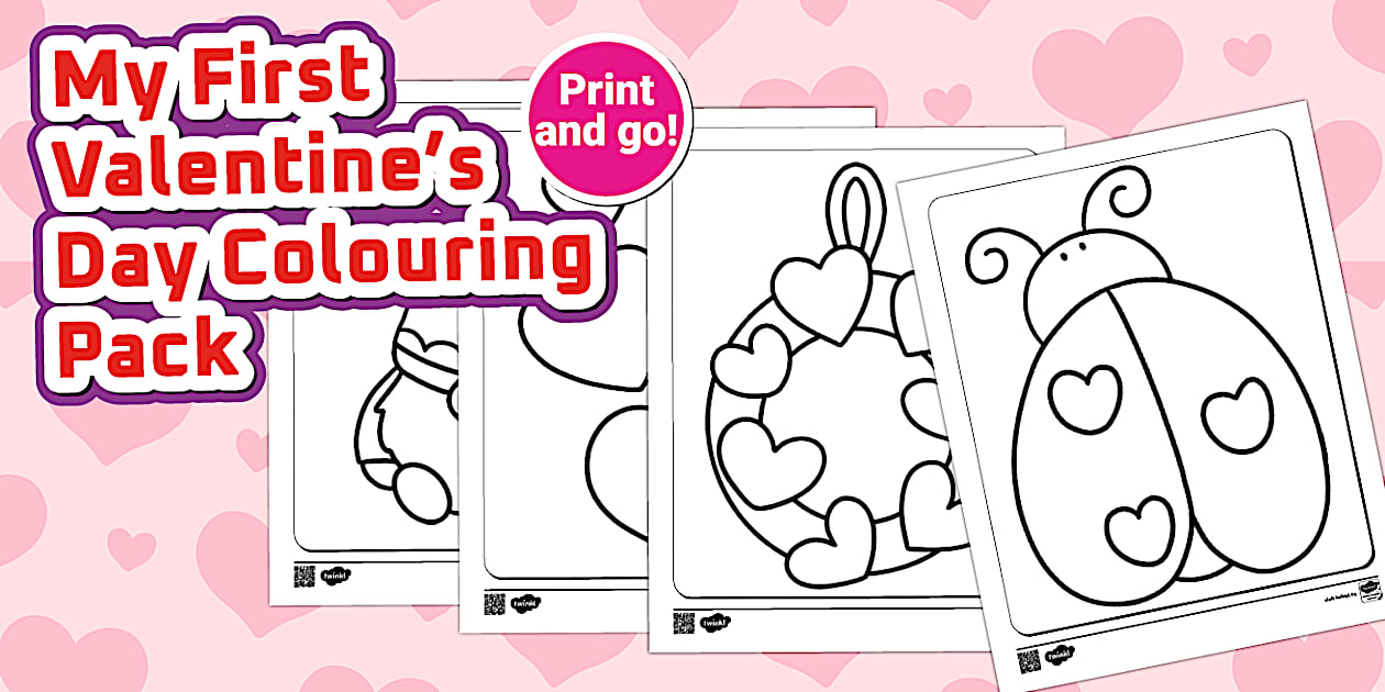 My First Valentine's Day Colouring Pack