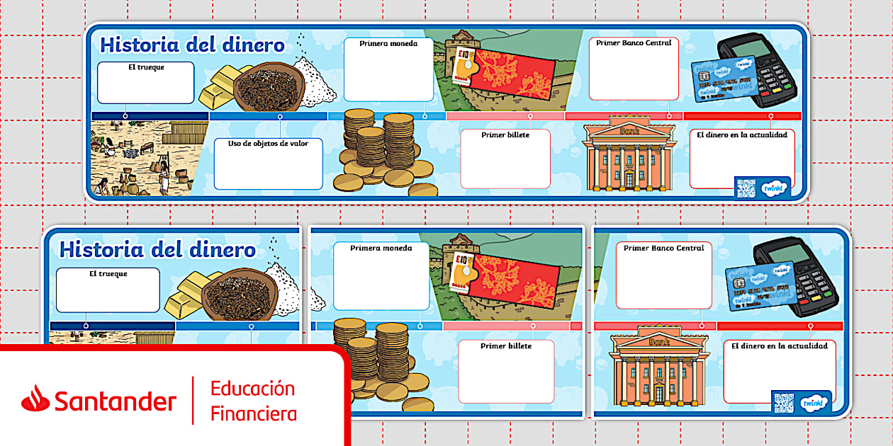 Historia del dinero (Lehrer gemacht) - Twinkl