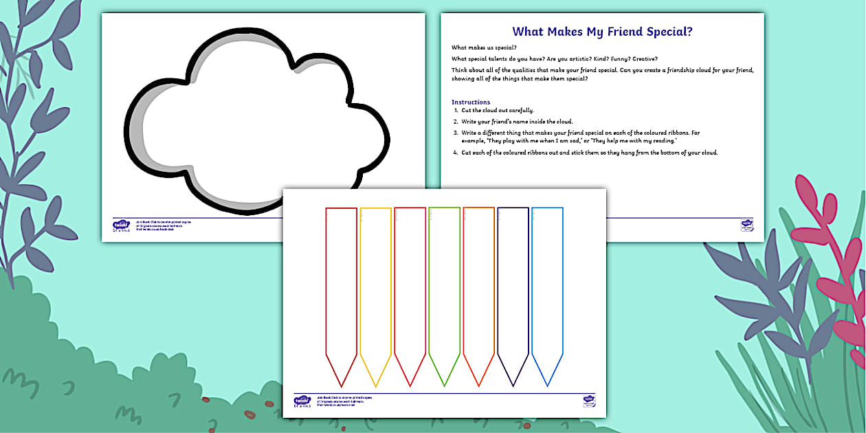 What Makes My Friend Special? Worksheet / Worksheet - Twinkl