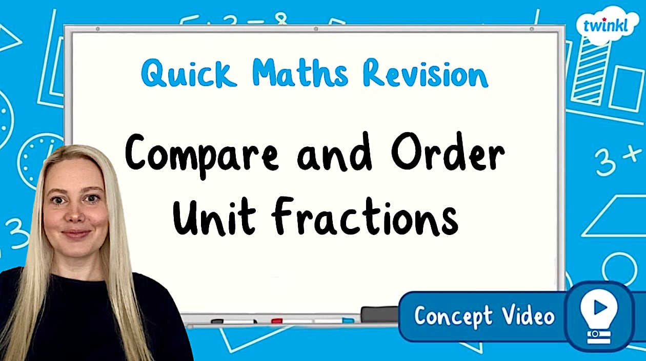 👉 Compare And Order Unit Fractions Ks2 Maths Concept Video